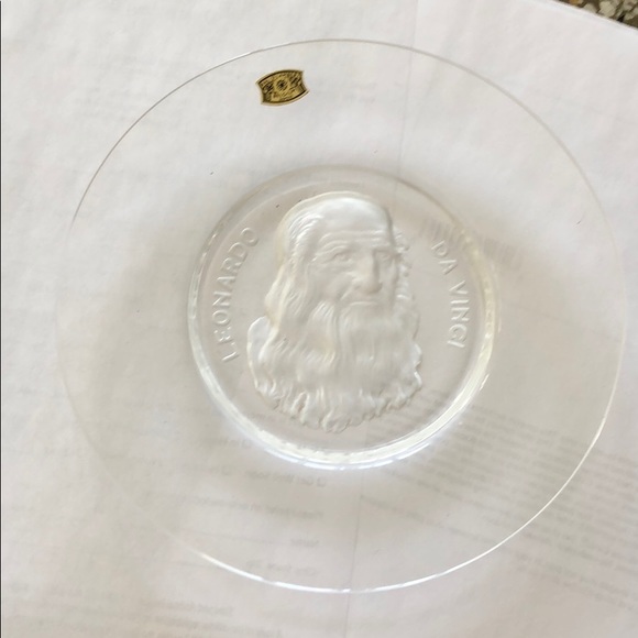 val St. Lambert | Accents | 35 Leonardo Da Vinci Collector Glass Plate ...